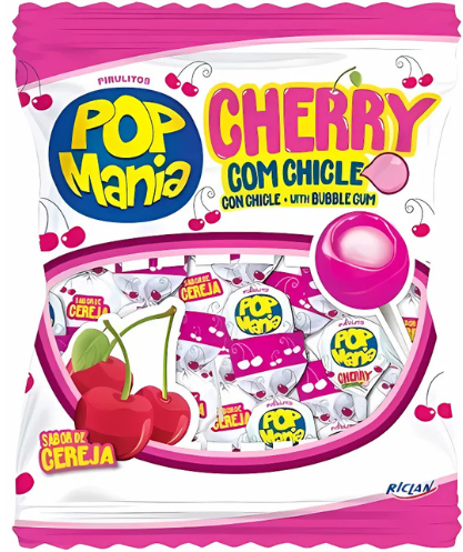 Comprar PIRULITO RICLAN POP MANIA CEREJA 500G