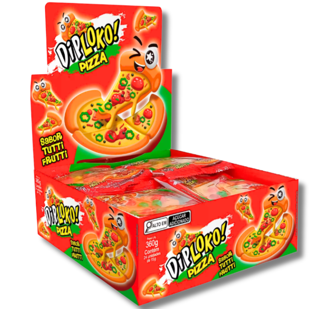 Comprar BALA DE GELATINA DANILLA DIPLOKO PIZZA 24X15G - BH Balas
