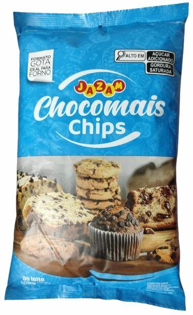 Comprar CHOCOLATE JAZAM CHOCOMAIS CHIPS AO LEITE 1,01KG