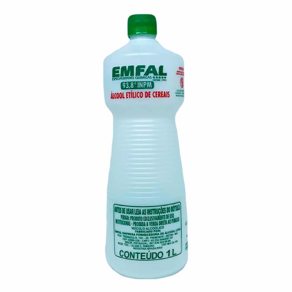 Comprar Álcool de Cereais 93,8% Frasco 1 Litro - R$29,99