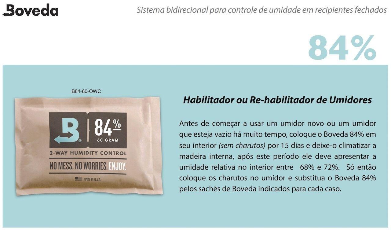 Comprar Boveda 84% (60g) - Para Umidores Novos