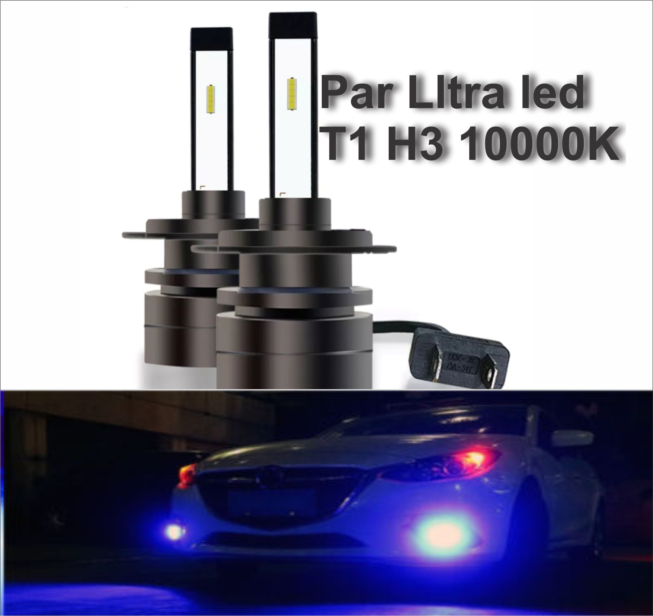 Comprar Par Ultra Led T1 Compacta 10000k H3. - a partir de R$133,40 ...