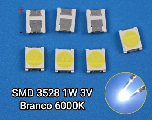 Comprar LED SMD 3528 1W 3V Branco 6500K. - a partir de R$1,90