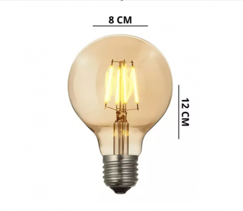 Comprar Lampada de filamento Led G80. - a partir de R$27,60 - JS LEDS