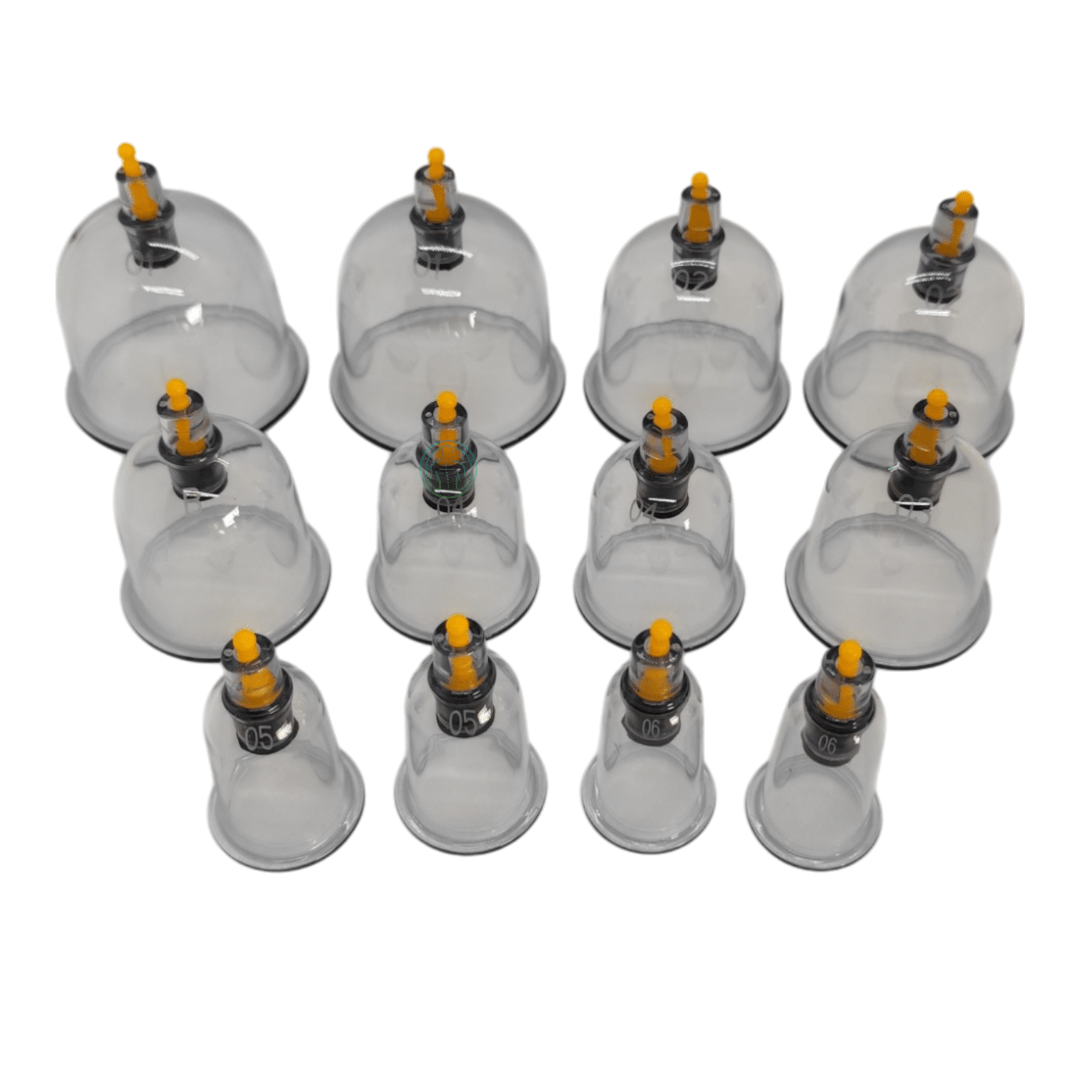 Comprar Kit Ventosa 12 Copos + Mapa - Variestética - a partir de R$75,99 - BH Acupuntura.com & Saúde