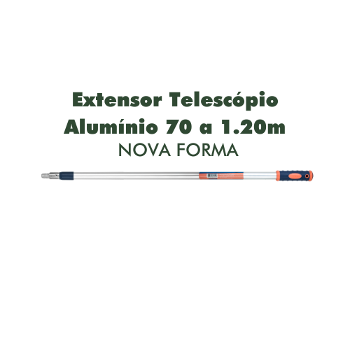 Extensor Telescópico Alumínio 70cm a 1,20m | Rolo Pintura Teto Profissional