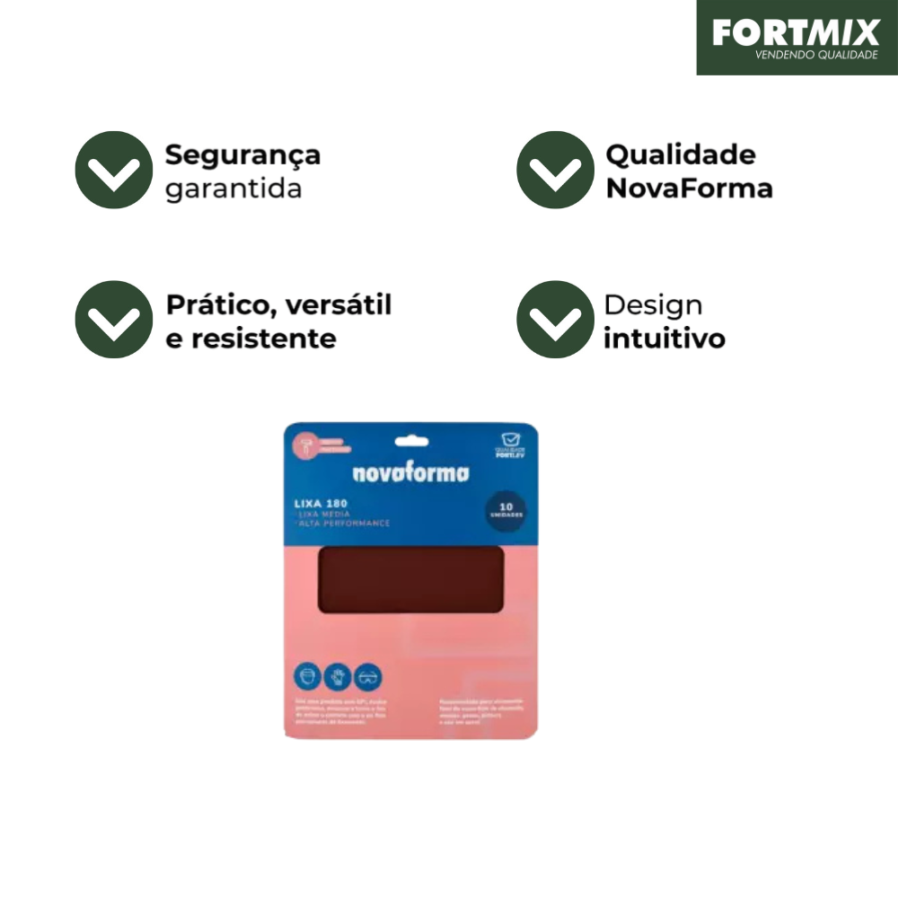 Lixa Kit Mix Grão 80 ao 360 | Pacote 10 Unidades Completo Desbaste a ...