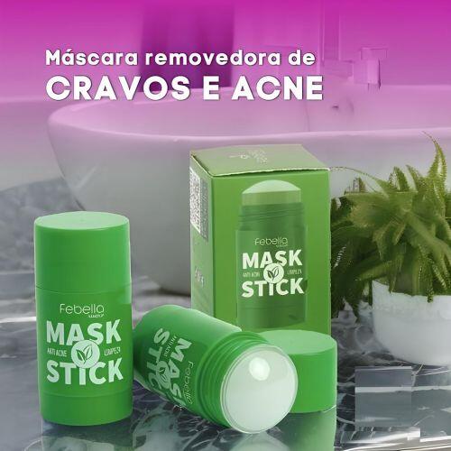Máscara Facial Anti Acne Chá Verde Mask Stick Febella - a partir de R$17,00