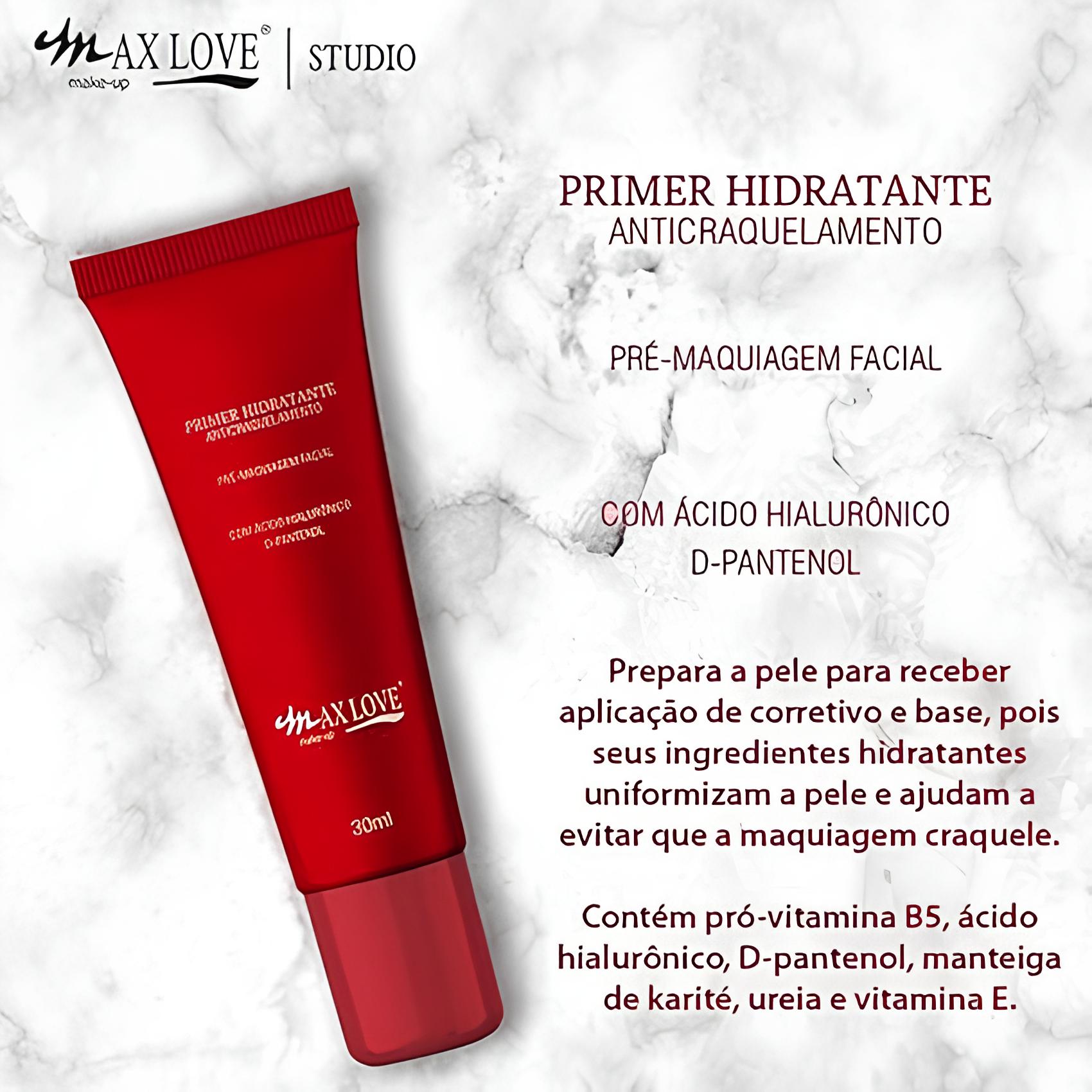 PRIMER HIDRATANTE ANTICRAQUELAMENTO MAX LOVE - a partir de R$13,41