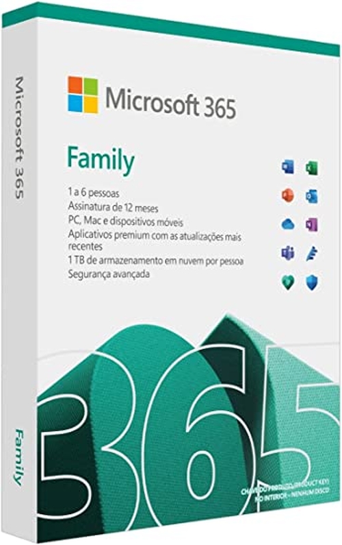Comprar Gift Card Digital Microsoft 365 Family - Cartão Presente ...