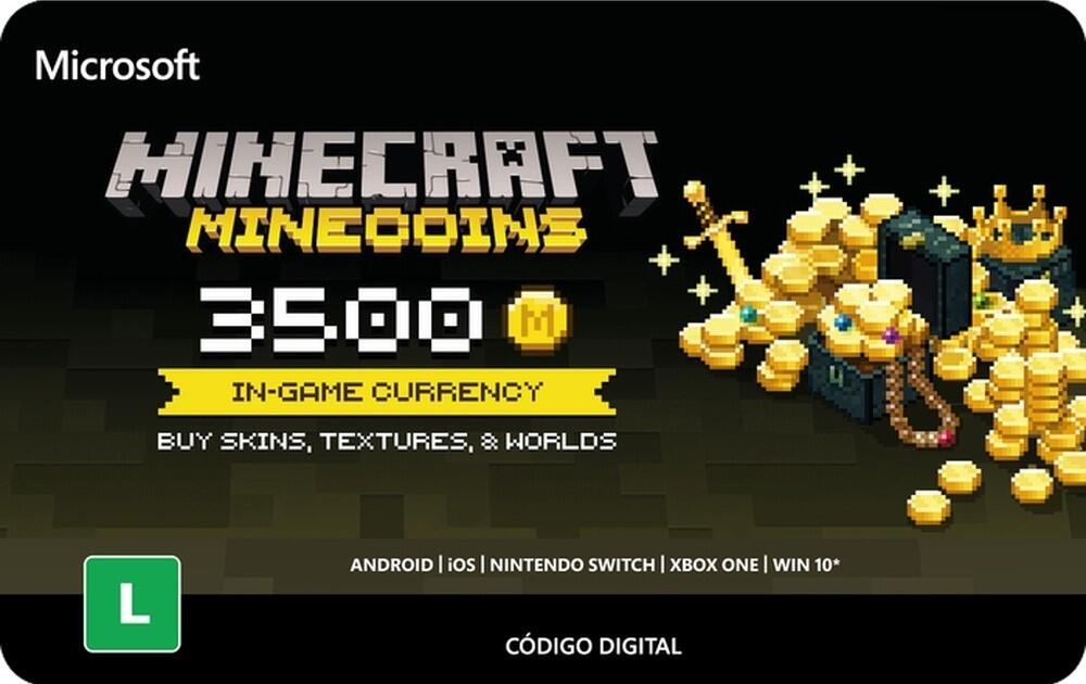 Comprar Gift Card Digital MINECRAFT Minecoins: 3500 Coins - Cartão ...