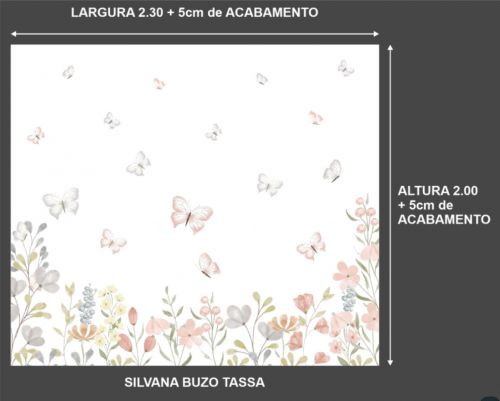 Comprar PAPEL DE PAREDE FLORES- SILVANA BUZO TASSA - CONVENCIONAL ...