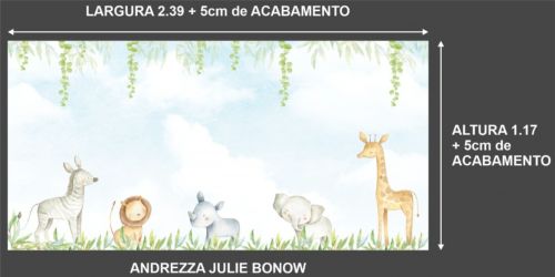 Comprar PAPEL DE PAREDE SAFARI - ANDREZZA JULIE BONOW - CONVENCIONAL ...