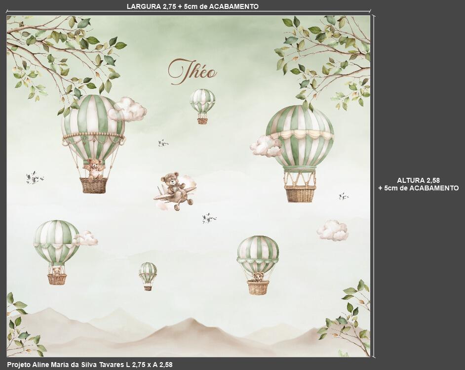 Comprar Papel de Parede Balões - Aline Maria da Silva Tavares - Liso ...