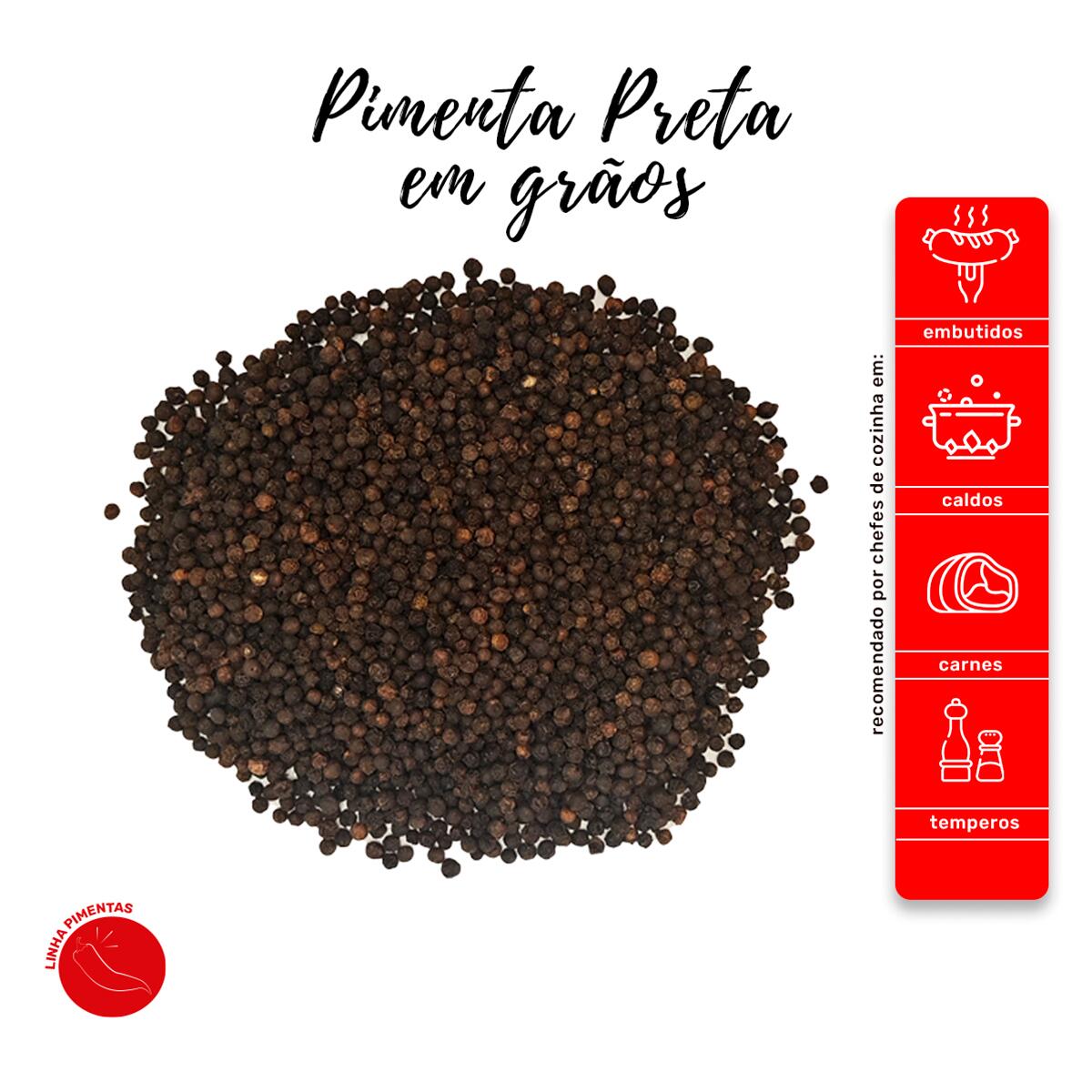 Comprar Pimenta Preta em Grãos Pote com Dosador 65g - Grupo Rocha Saúde ...