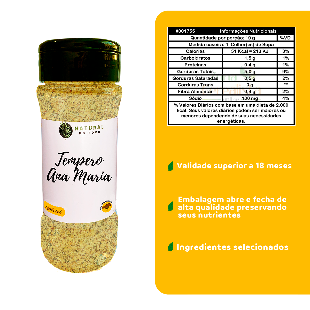 Tempero Ana Maria Pote com Dosador 50g | Grupo Rocha Saude - de R$17,90 ...