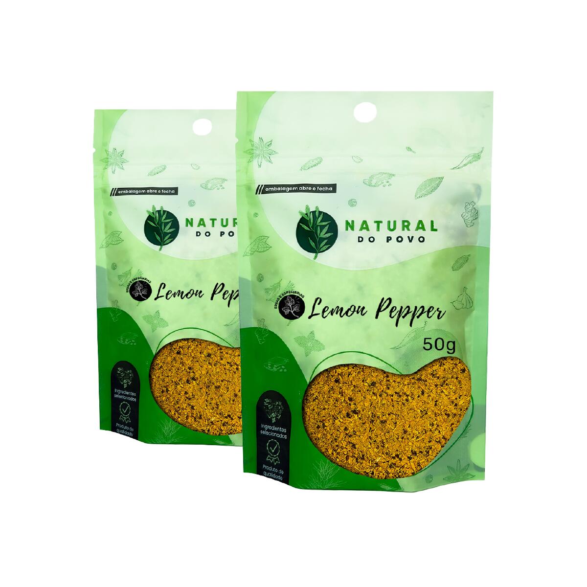 Lemon Pepper 50g Pouch | Grupo Rocha Saude - a partir de R$12,50