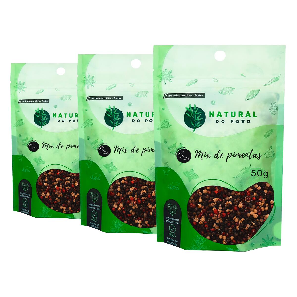 Mix de Pimentas 50g Pouch | Grupo Rocha Saude - a partir de R$18,90