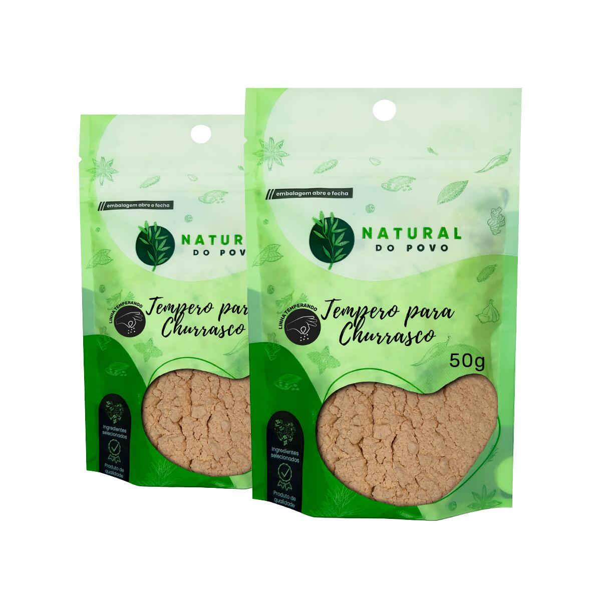 Tempero para Churrasco 50g Pouch | Grupo Rocha Saude - a partir de R$12,50