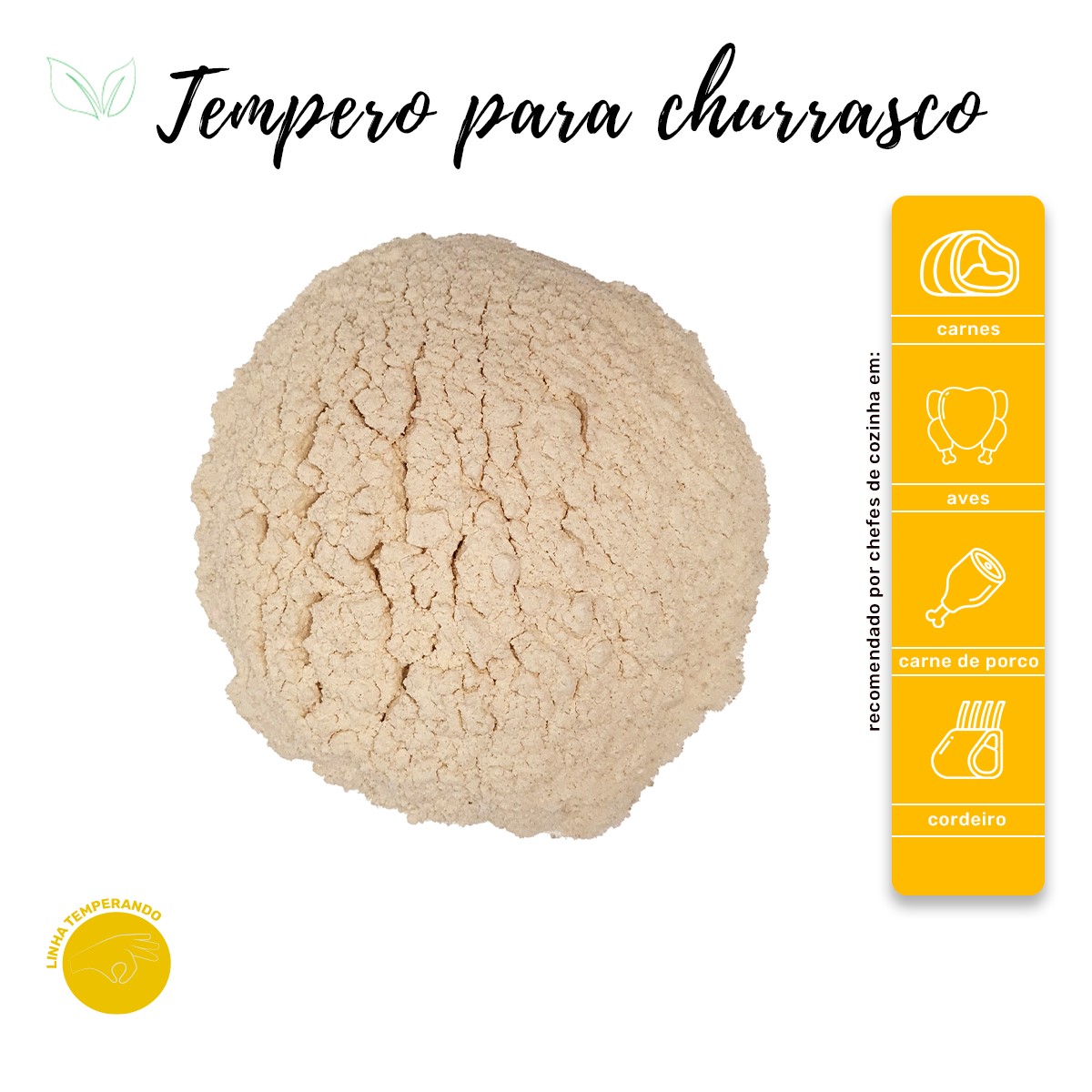 Tempero para Churrasco 50g Pouch | Grupo Rocha Saude - a partir de R$12,50