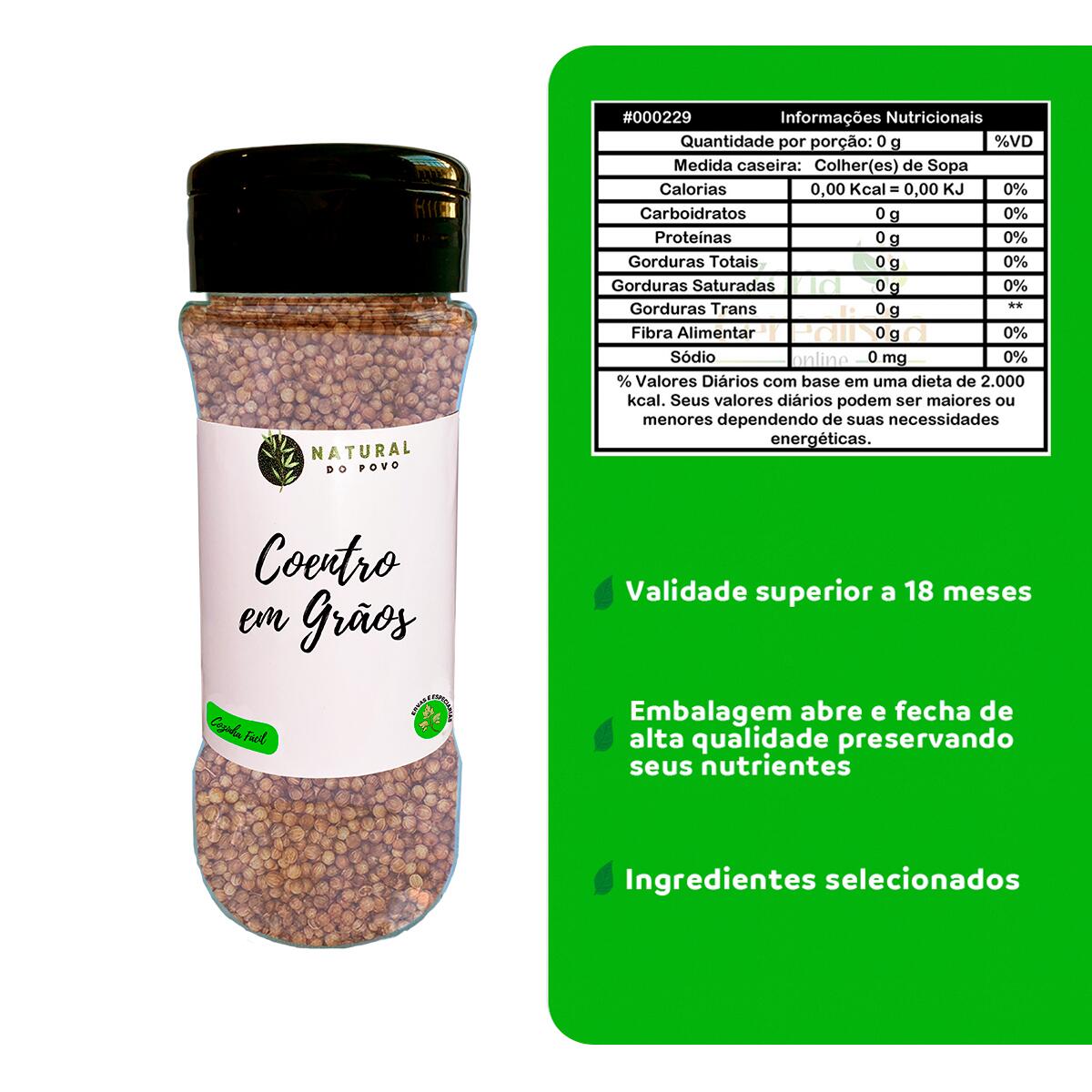 Comprar Coentro em Grãos Pote com Dosador 40g - de R$9,71 a R$22,67 ...