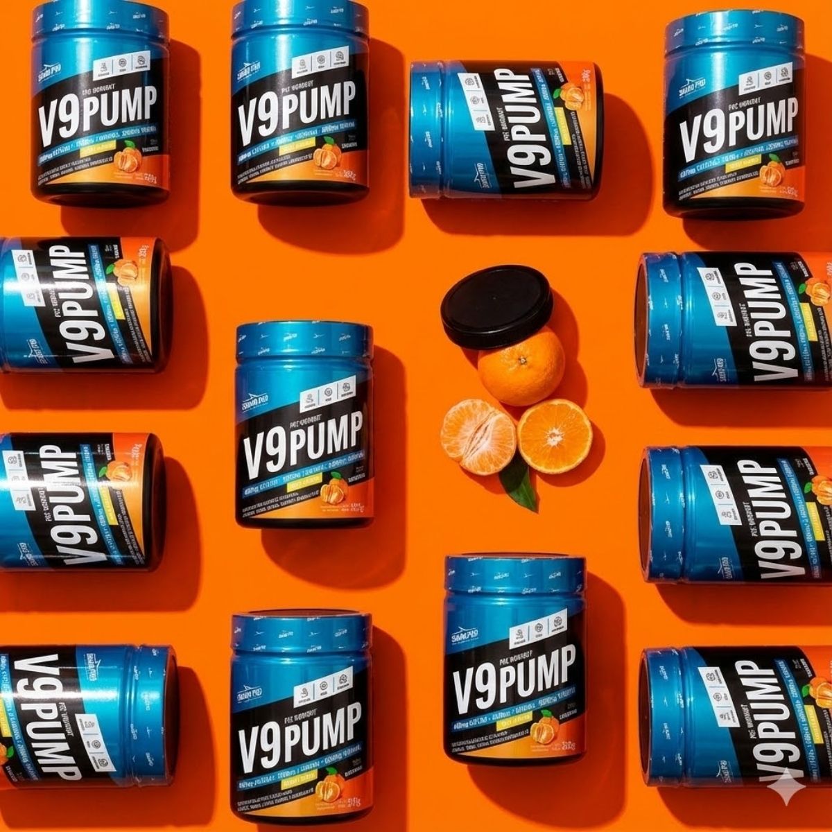 V9 Pump Pre Treino 300g Tangerina Zero Carbo Shark Pro - a partir de R ...