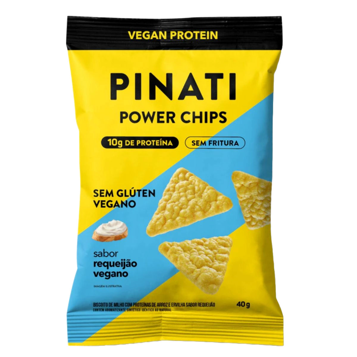 POWER CHIPS SABOR REQUEIJAO VEGANO 40G PINATI