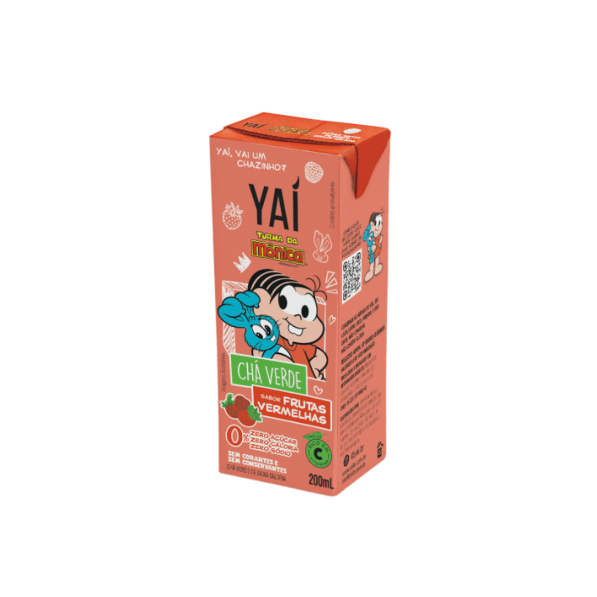 CHA VERDE SABOR FRUTAS VERMELHAS TURMA DA MÔNICA 200ML YAI - a partir ...