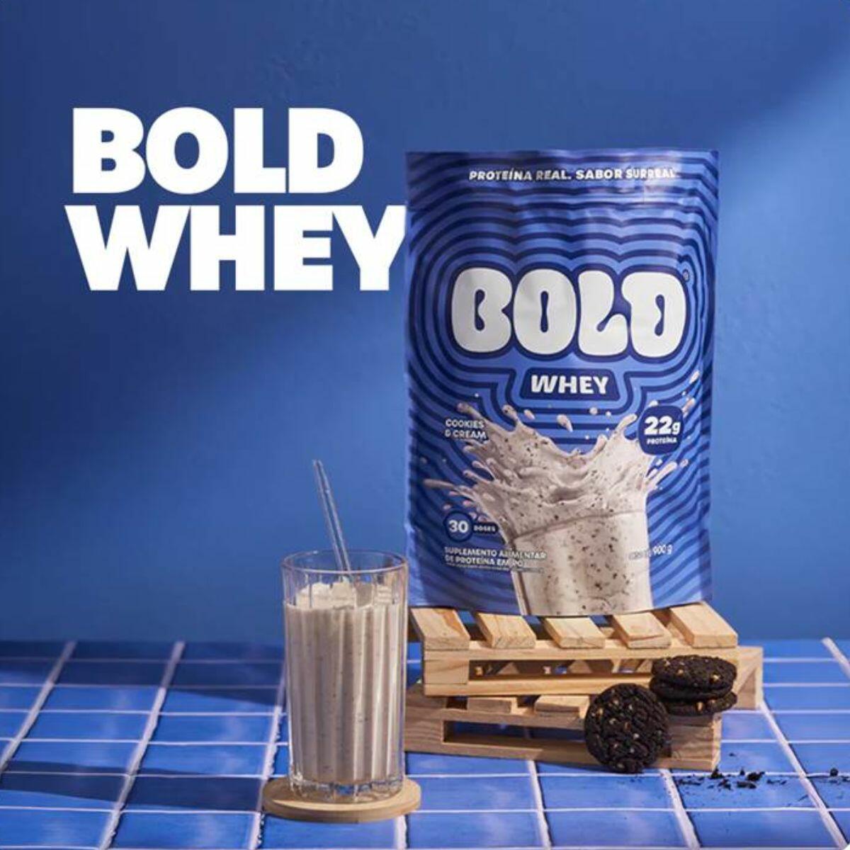 WHEY PROTEIN 22G COOKIES E CREAM 450G BOLD