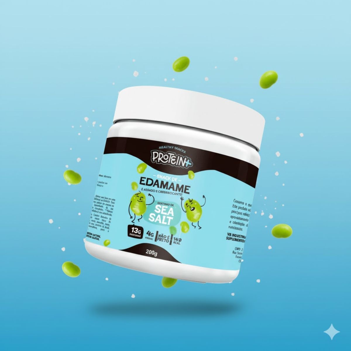 MIX 3 EDAMAME SNACK CROCANTE COM PROTEINA 200G PROTEIN PLUS - a partir ...