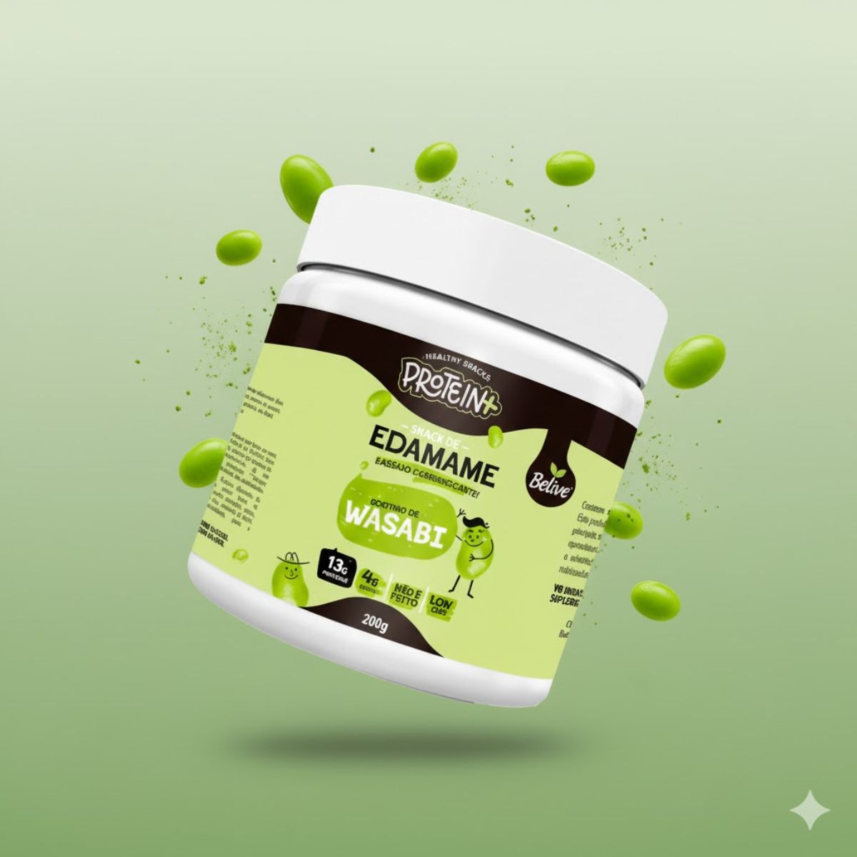 EDAMAME WASABI SNACK CROCANTE 13G PROTEINA 200G PROTEIN PLUS - a partir ...