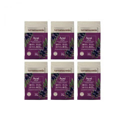 Kit 6 Açai Em Po Zero Açucar 25g Natural S/ C | Grupo Rocha