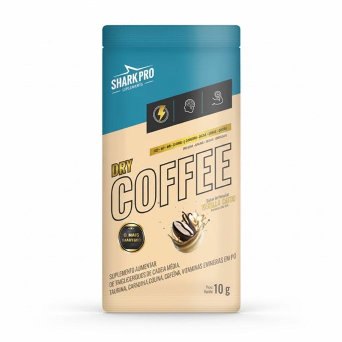 Sache Dry Coffee Vanilla 10g Pre Treino Intenso Shark Pro - a partir de ...