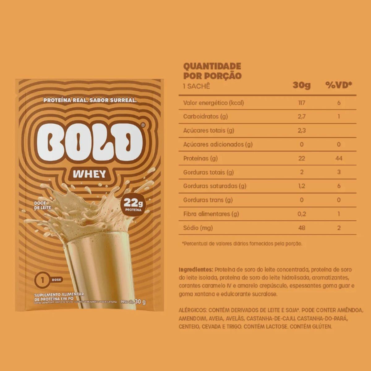 Comprar Sache Whey Protein 22g de Proteina Doce de Leite Super Saboroso ...