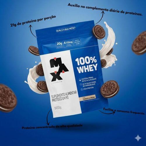 Whey Protein Concentrado Cookies & Cream 900g | Grupo Rocha - a partir ...