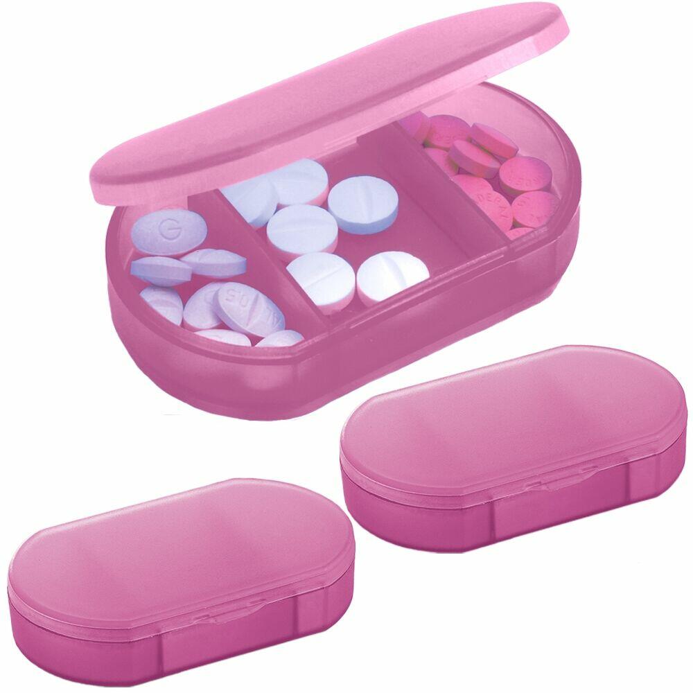 Comprar Kit 3x Porta Comprimidos Com 3 Divis rias TopGet Rosa A
