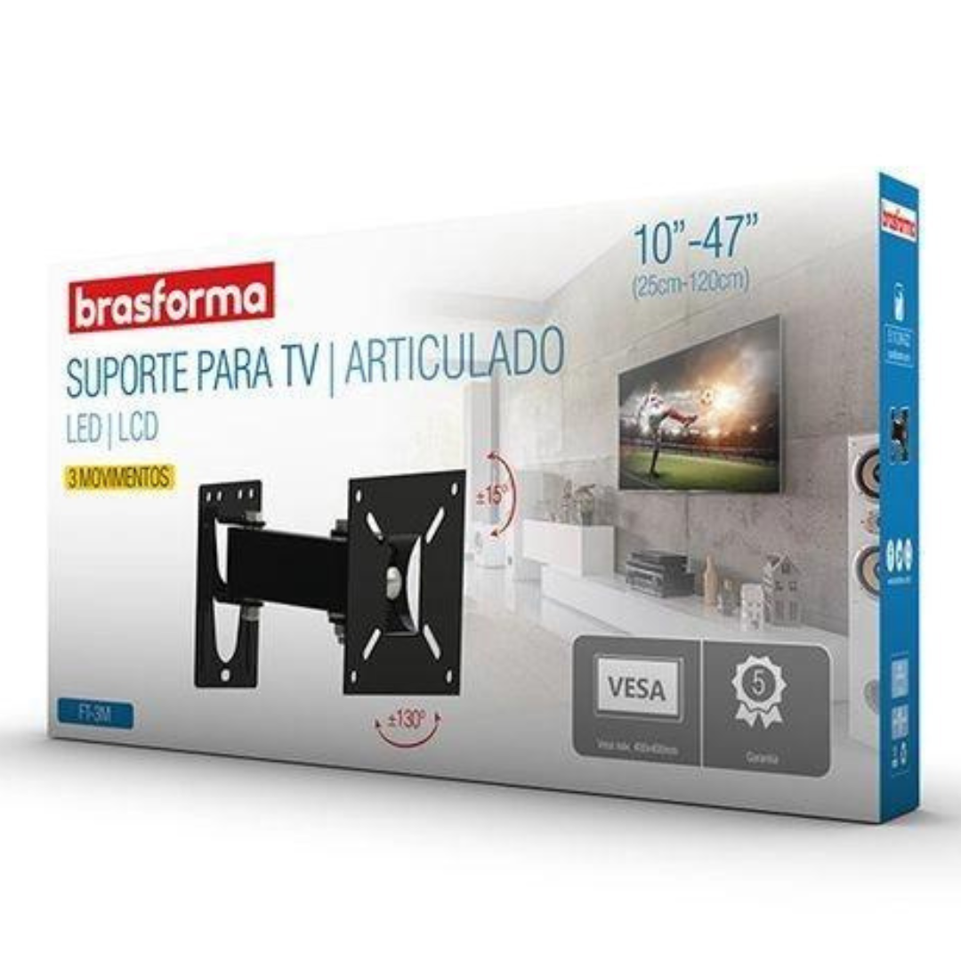 Suporte Tv movel 10x47 Brasforma