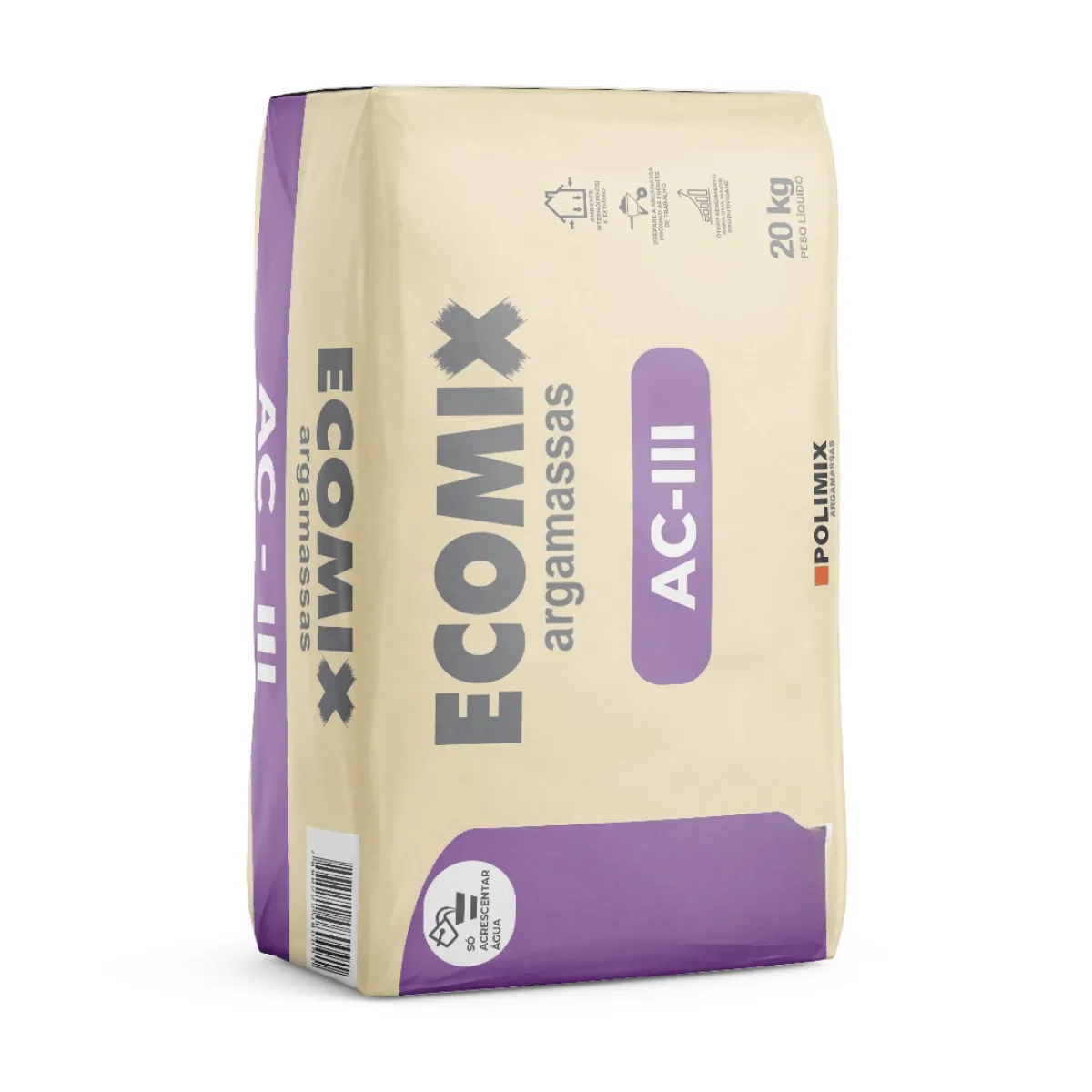 Comprar Argamassa ACIII 20kg Ecomix - Cinza - a partir de R$37,90