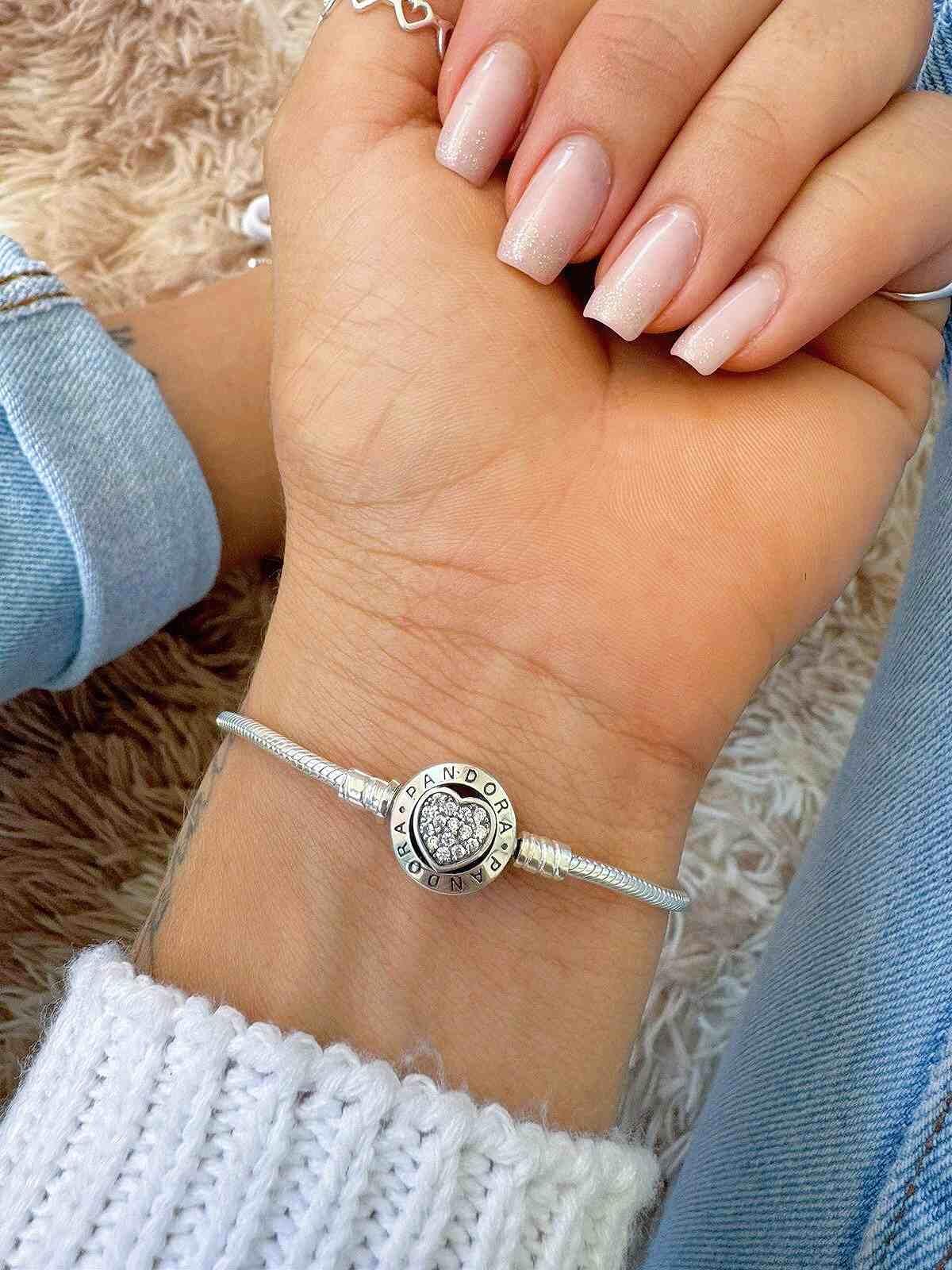 Comprar Pulseira Pandora Fecho Cravejado Redondo - CLPratas | Com você ...