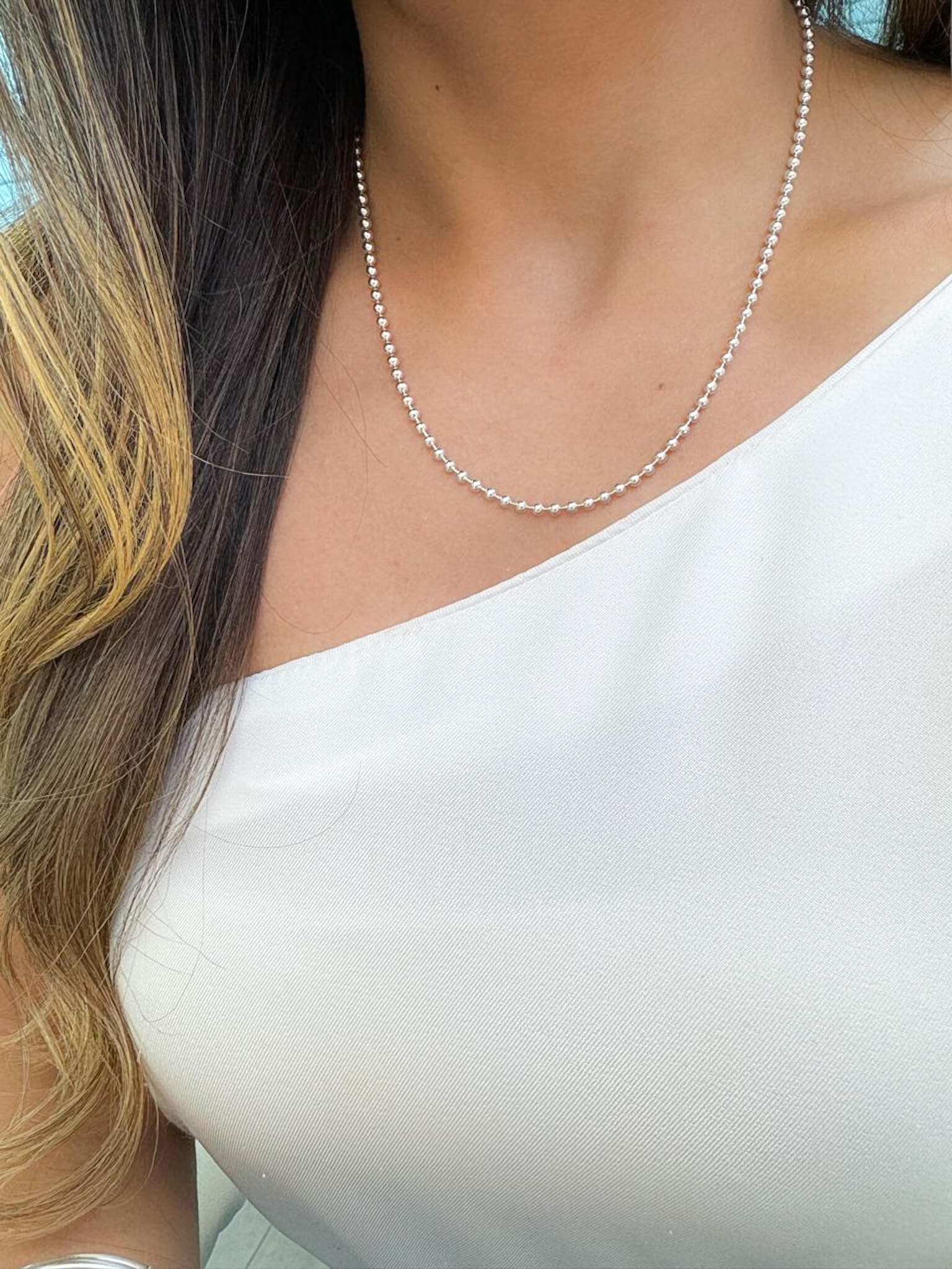 Comprar Colar de Prata Bolinhas Luxo - CLPratas | Com você linda todo dia!