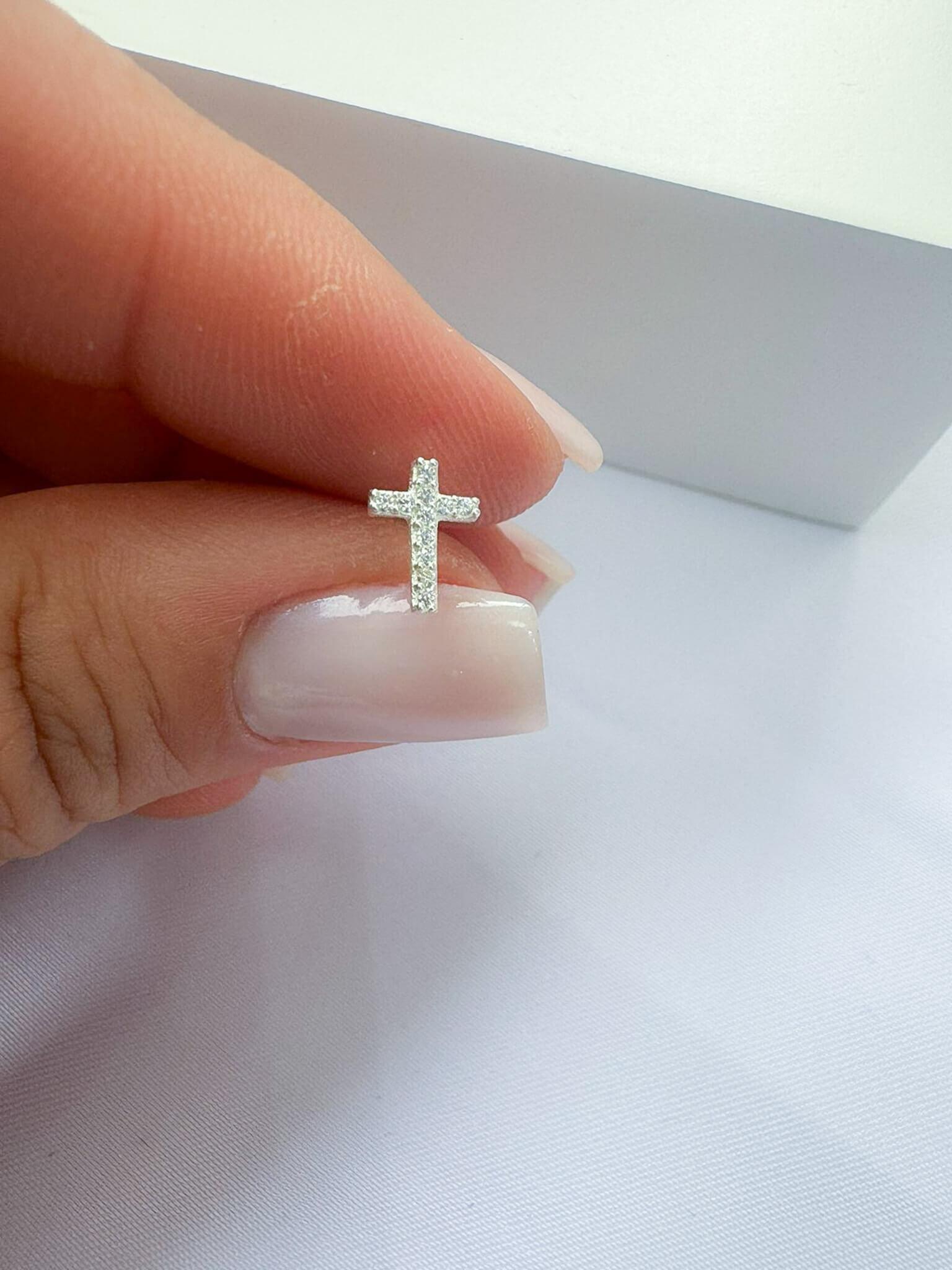 Comprar Piercing Cruz Cravejada (Aço)