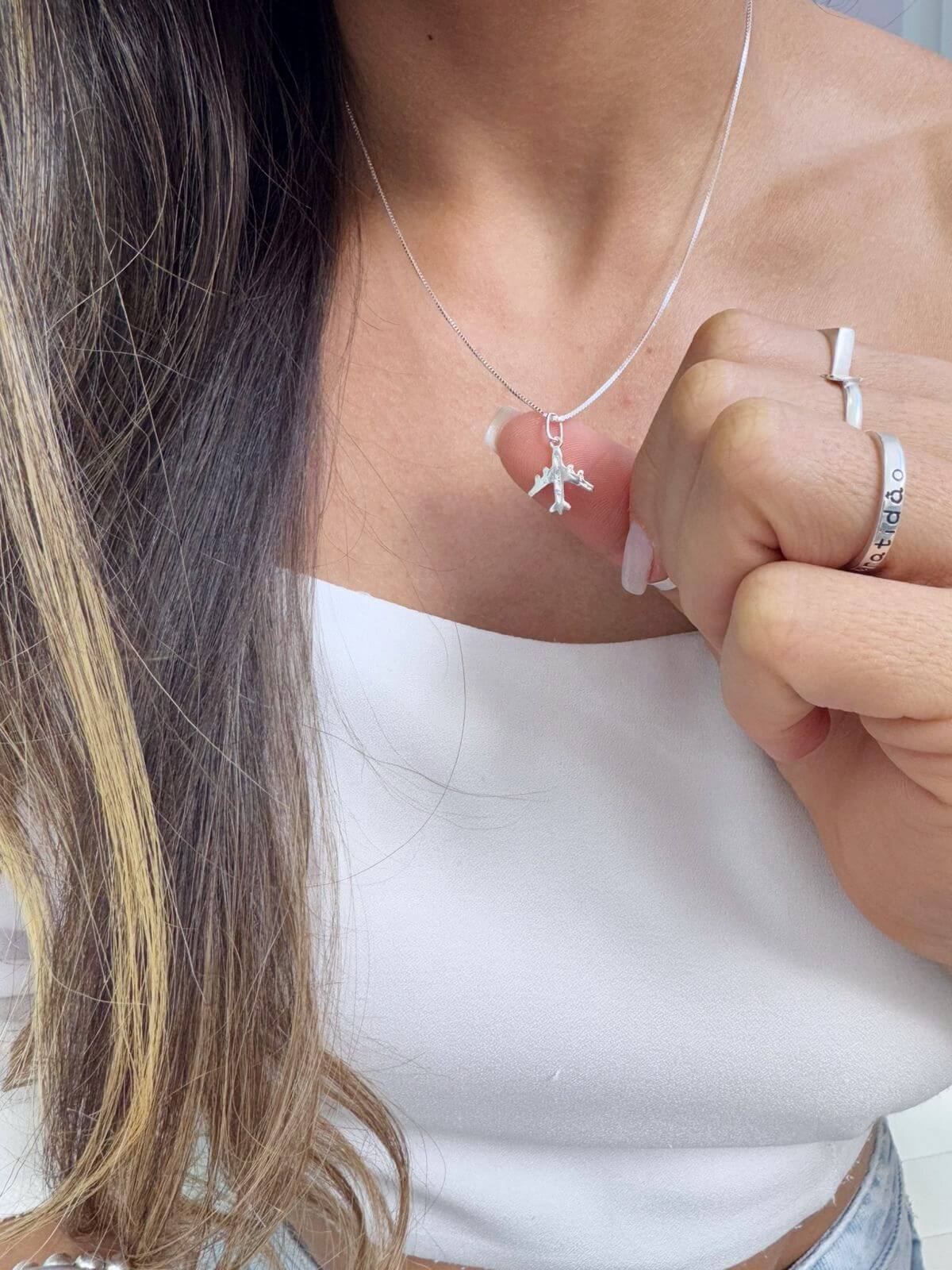 Comprar Colar de Avião - CLPratas | Com você linda todo dia!