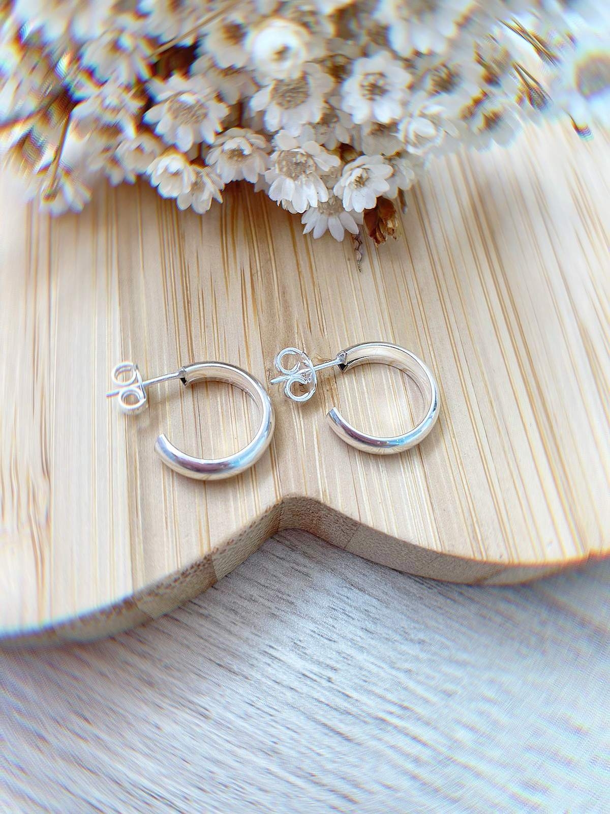 Comprar Argola de Prata Lisa Grossa P (Tarraxa) - a partir de R$44,91 - CLPratas | Com você ...