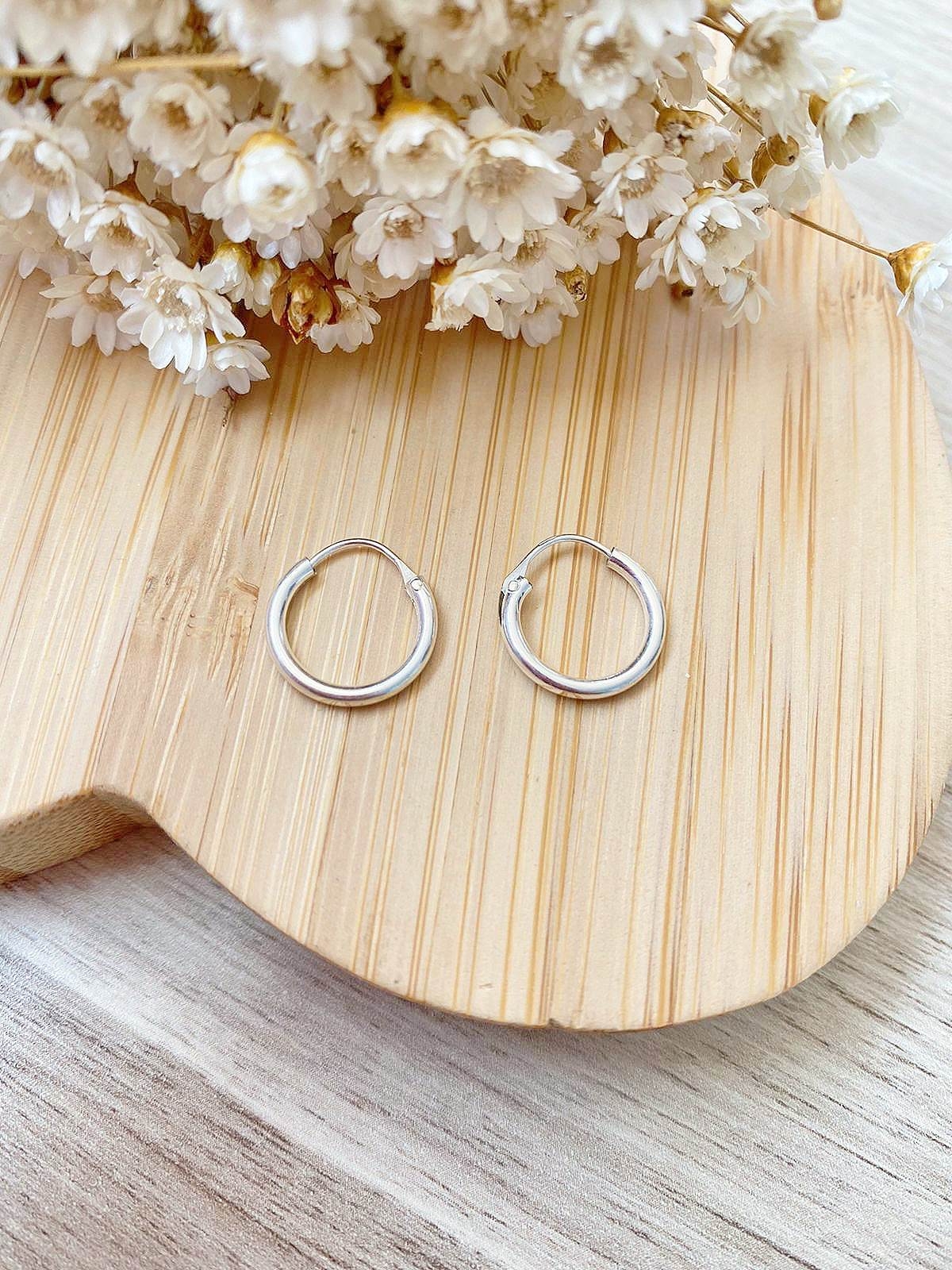 Comprar Argola de Prata Lisa Encaixe M - a partir de R$25,43 - CLPratas | Com você linda todo dia!