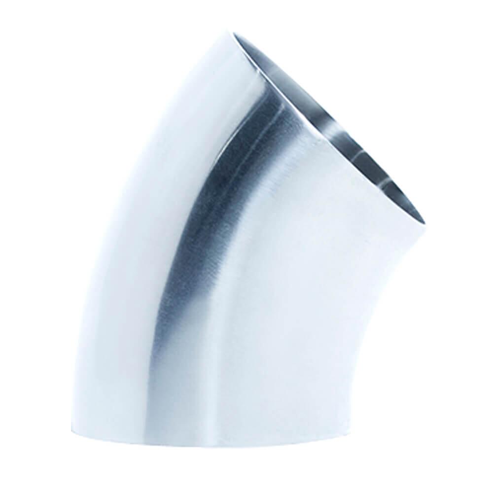 ACS-45OD Curva 45 Graus OD Aço Inox 304/L Solda RL sanitária