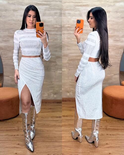 Comprar SAIA MIDI STRASS - Moda Bijoux