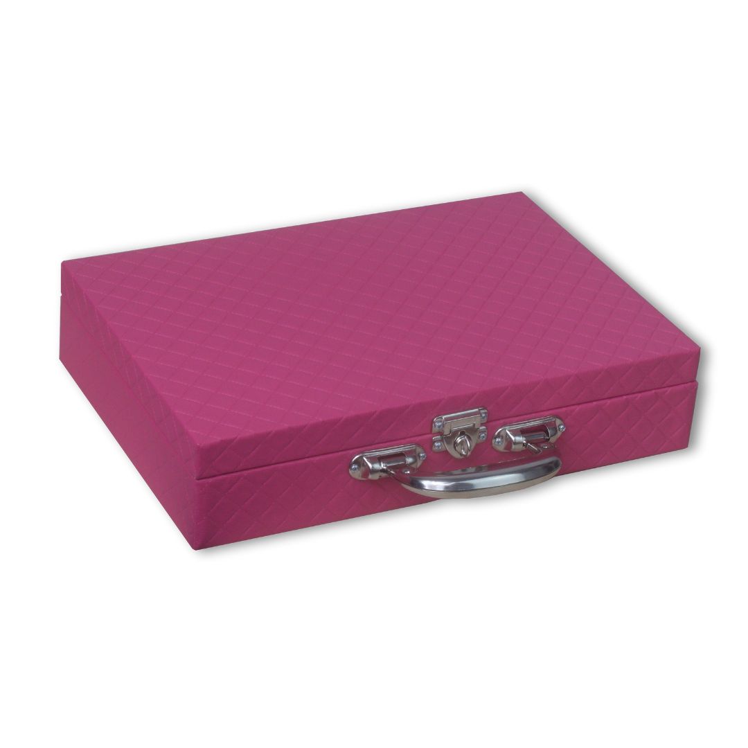 Comprar MALETA ROSA QUADRICULADA (GRANDE) - Styllus Escolha