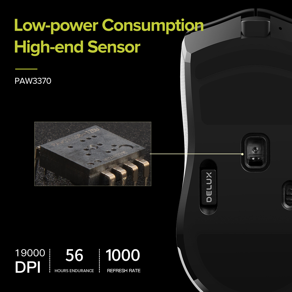 Comprar Mouse Delux M800 Pro Preto - Keycaps personalizadas - Redragon ...