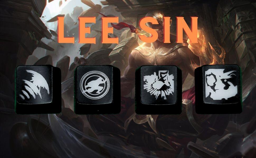 Keycaps Lee Sin League of Legends - 4 Teclas Personalizadas (ABS, OEM ...