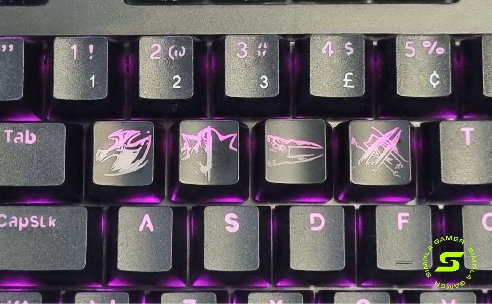 Keycaps Zed League of Legends - 4 Teclas Personalizadas (ABS, OEM R3 ...